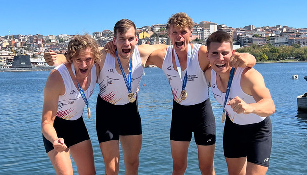 Gold für den Ruder 4er der WG Köln - Deutsche Sporthochschule Köln